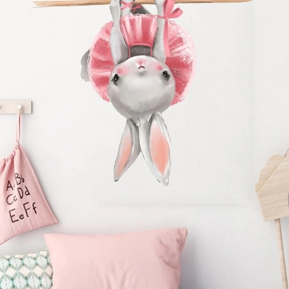 Other | Whimsical Bunny Wall Mural Sticker | Poshmark